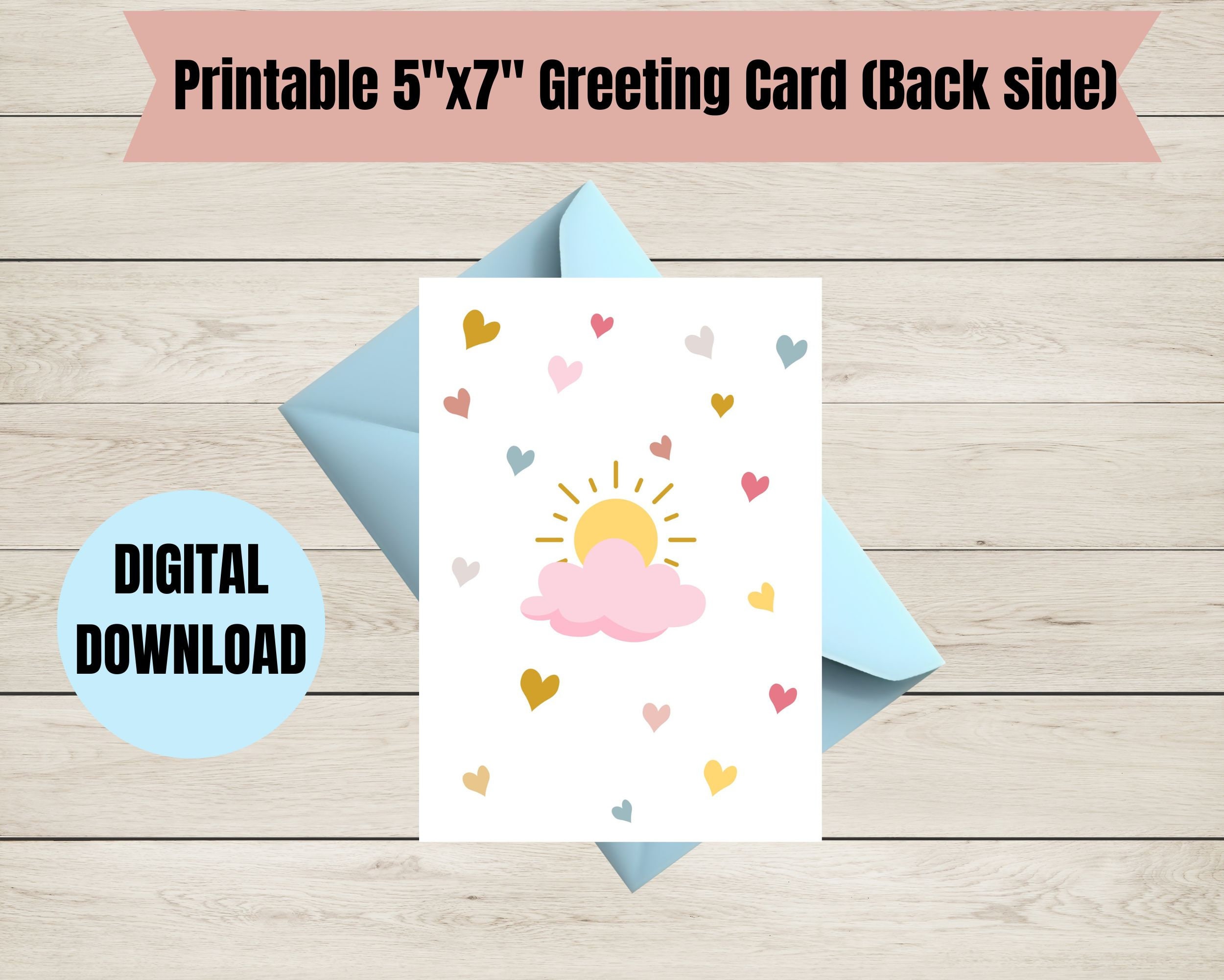 Printable Rainbow Happy Birthday Card for Kids,rainbow Birthday Card ...