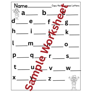 7 Printable Preschool,kindergarten Alphabet Worksheets. Letter ...