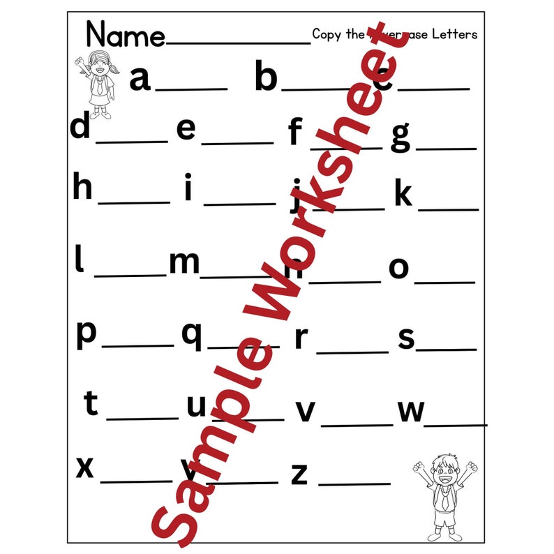 7 Printable Preschool,kindergarten Alphabet Worksheets. Letter ...