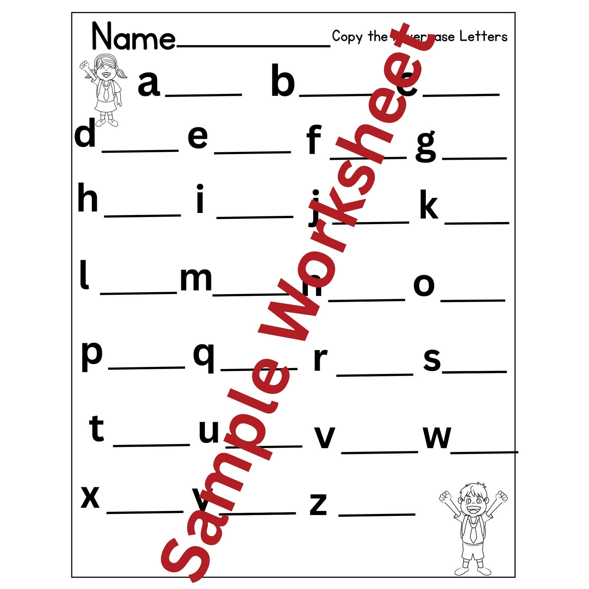 7 Printable Preschool,kindergarten Alphabet Worksheets. Letter ...