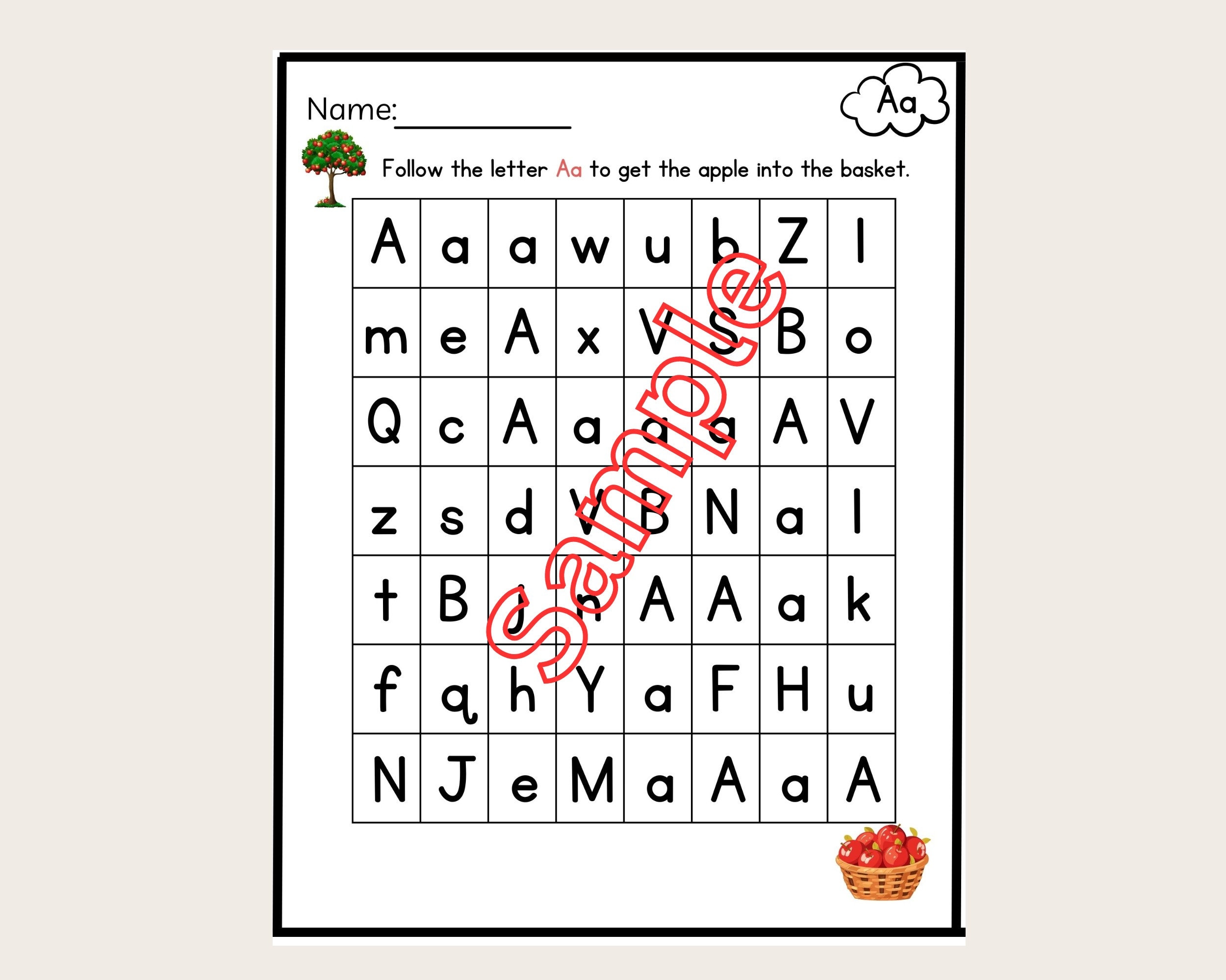 Letter of the Week Worksheets Printable, Alphabet Busy Book, Learning ...