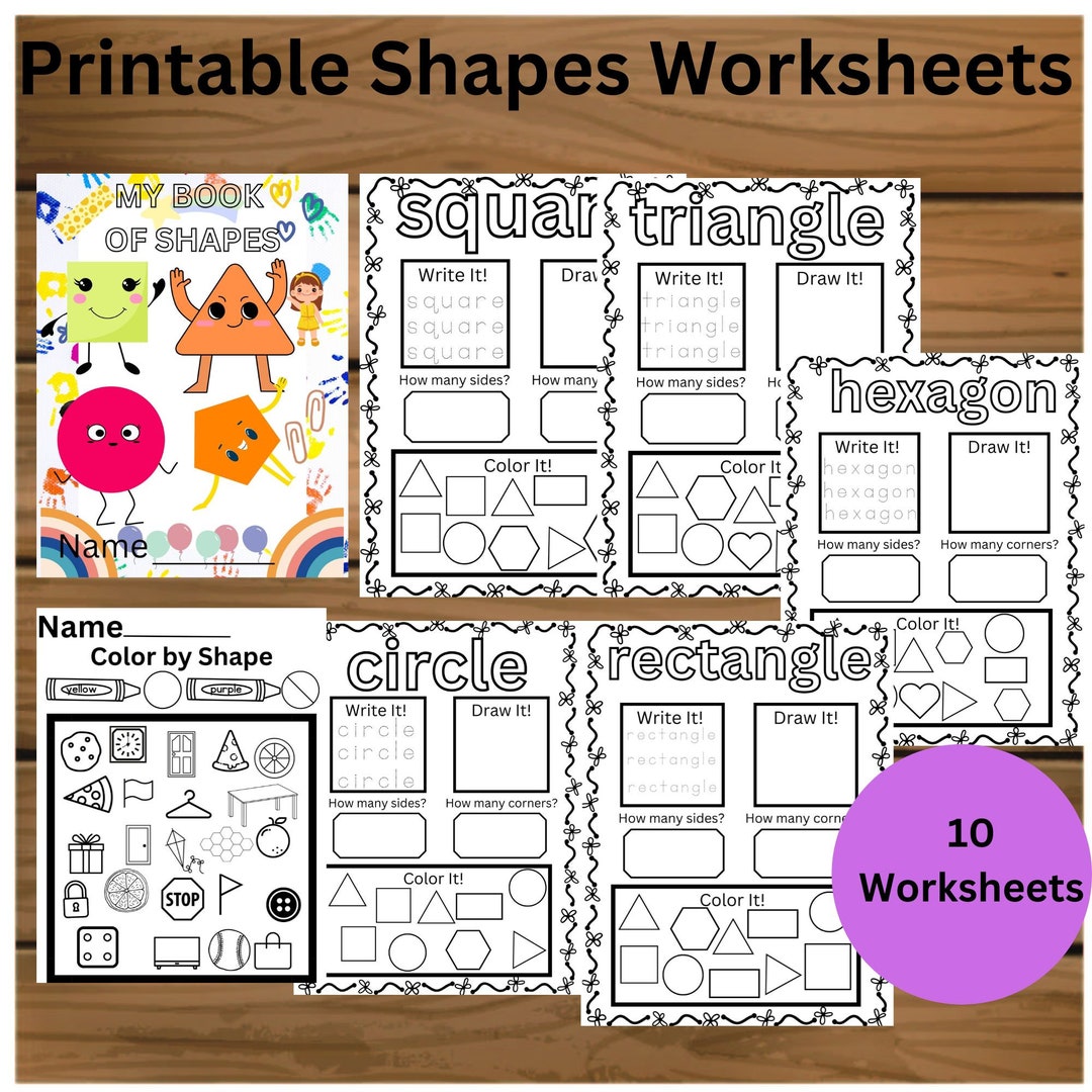 Practice Tracing,drawing and Write Number of Sides Each Shape Has ...