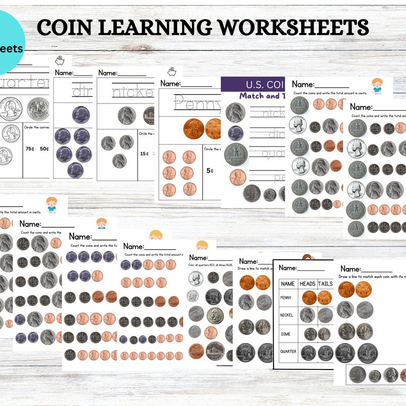 Money Worksheet - Etsy