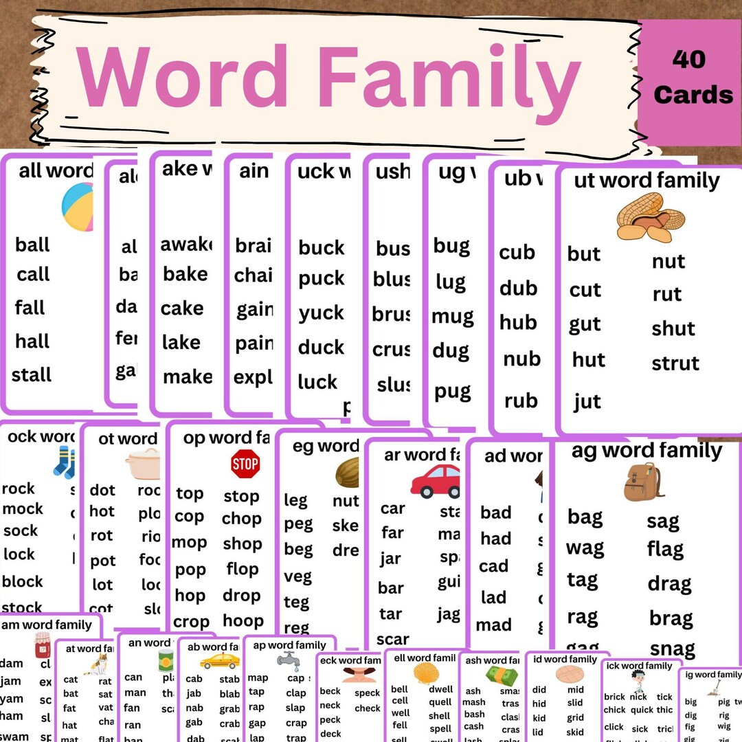 CVC Words, Phonics Cards Printable, Kindergarten Reading, CVC Word ...