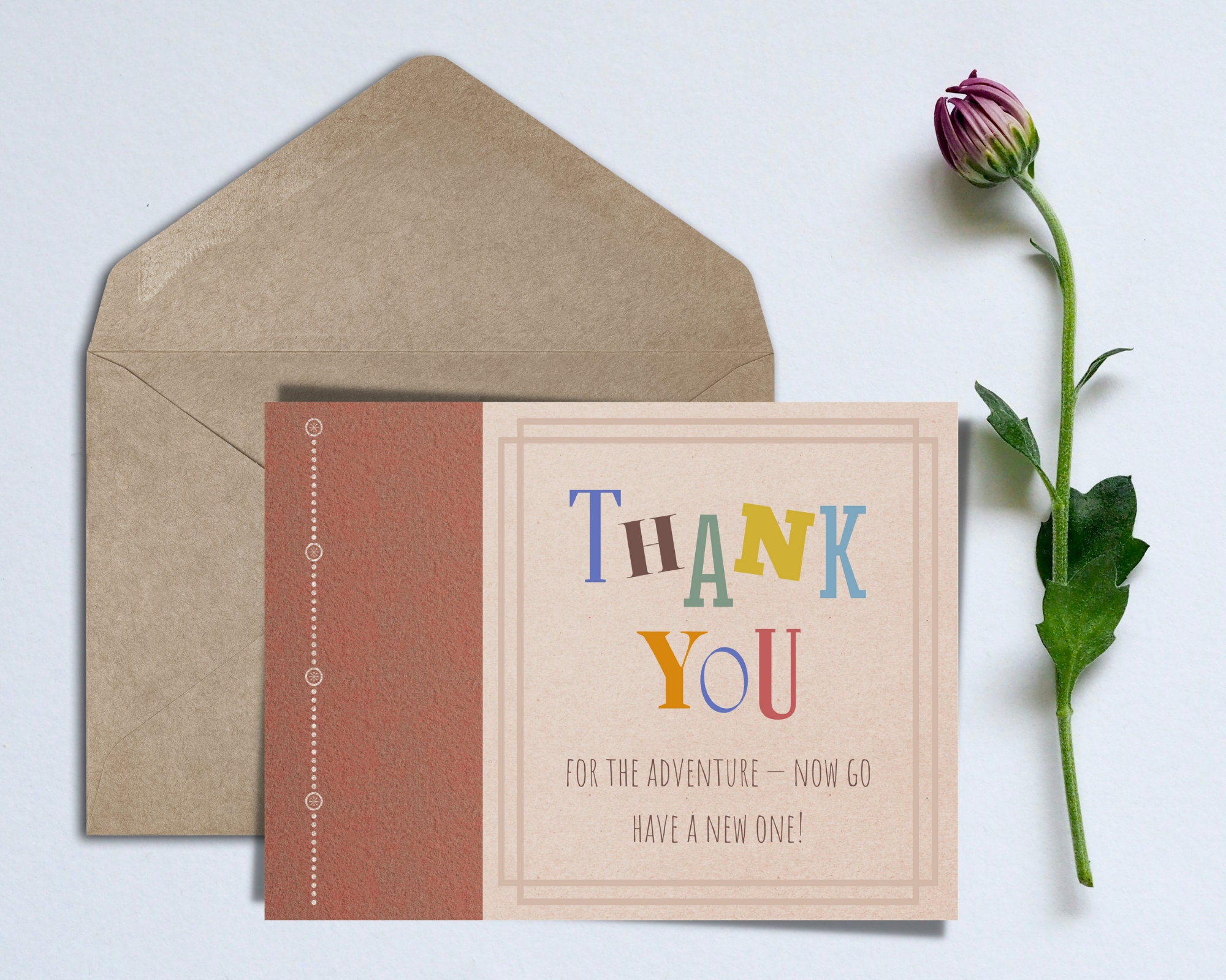 Scrapbook Printable Thank You Card — digital Thank You Card — Pixar up ...