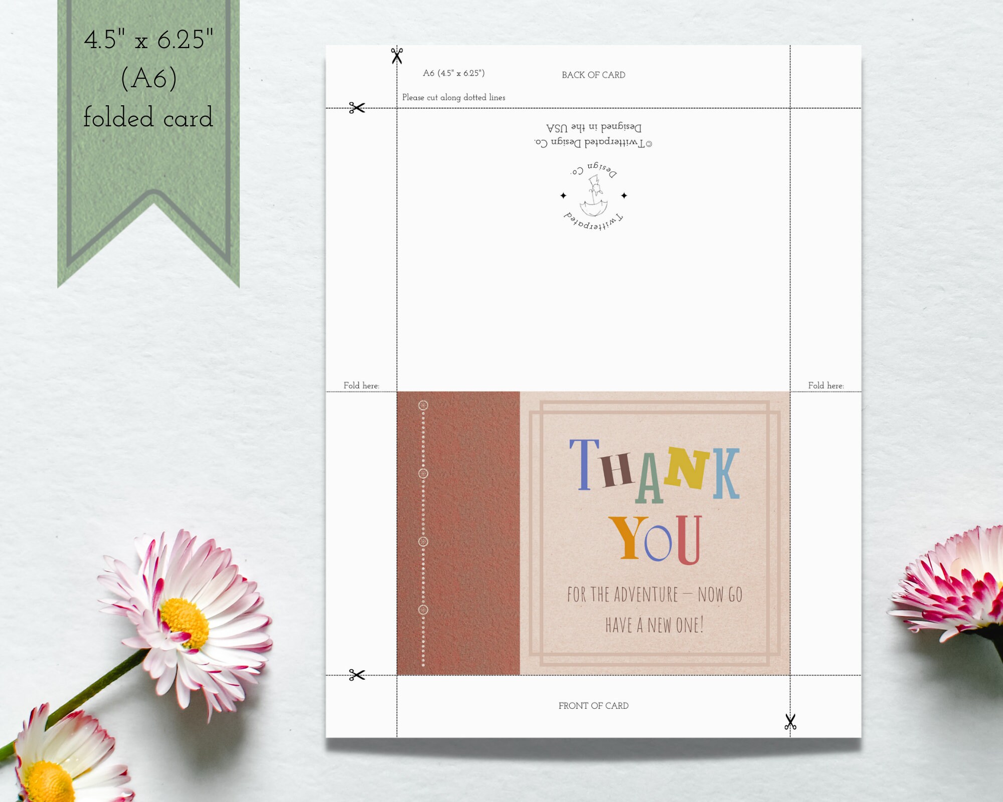 Scrapbook Printable Thank You Card — digital Thank You Card — Pixar up ...