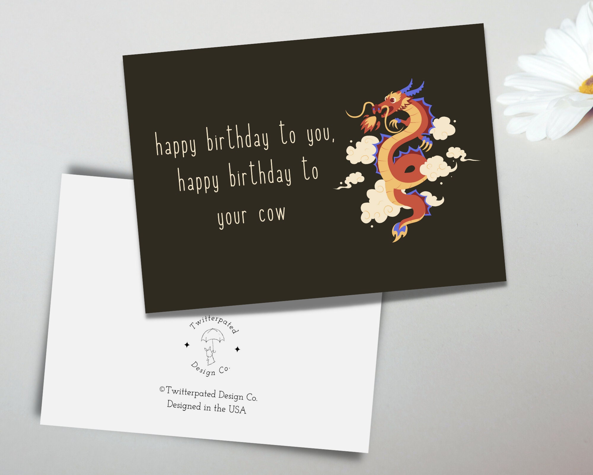 Mushu Printable Birthday Card — mulan — dragon — Digital Birthday Card ...