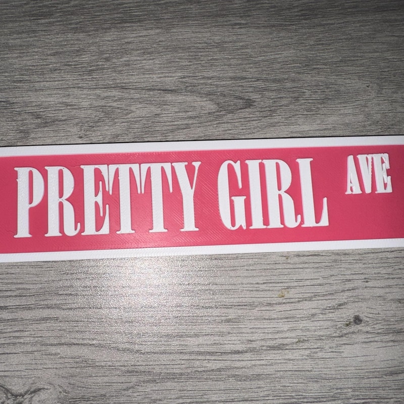 Pretty Girl Ave Sign - Etsy