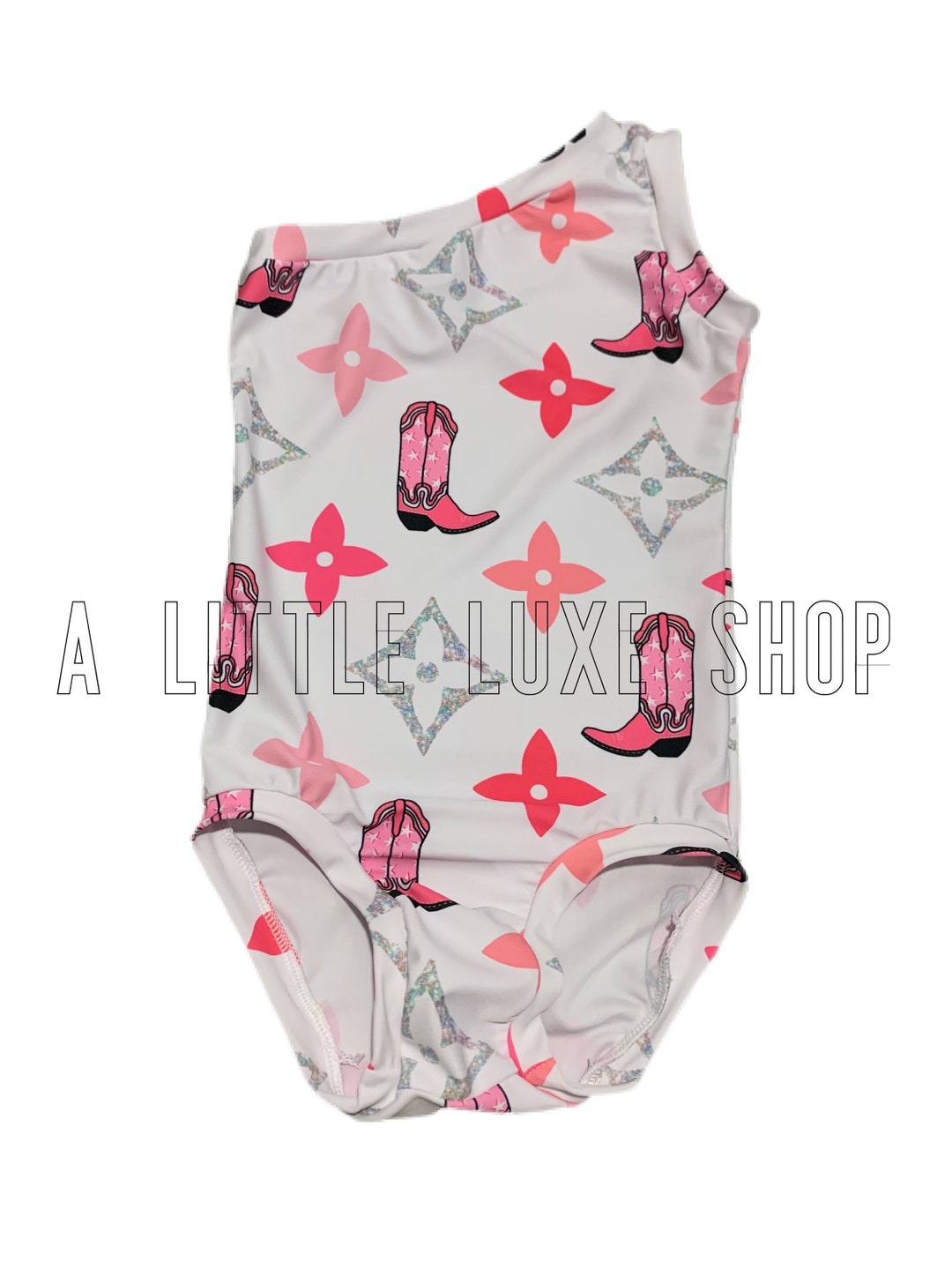 One Shoulder Swim Suit Boujee Boots - Etsy