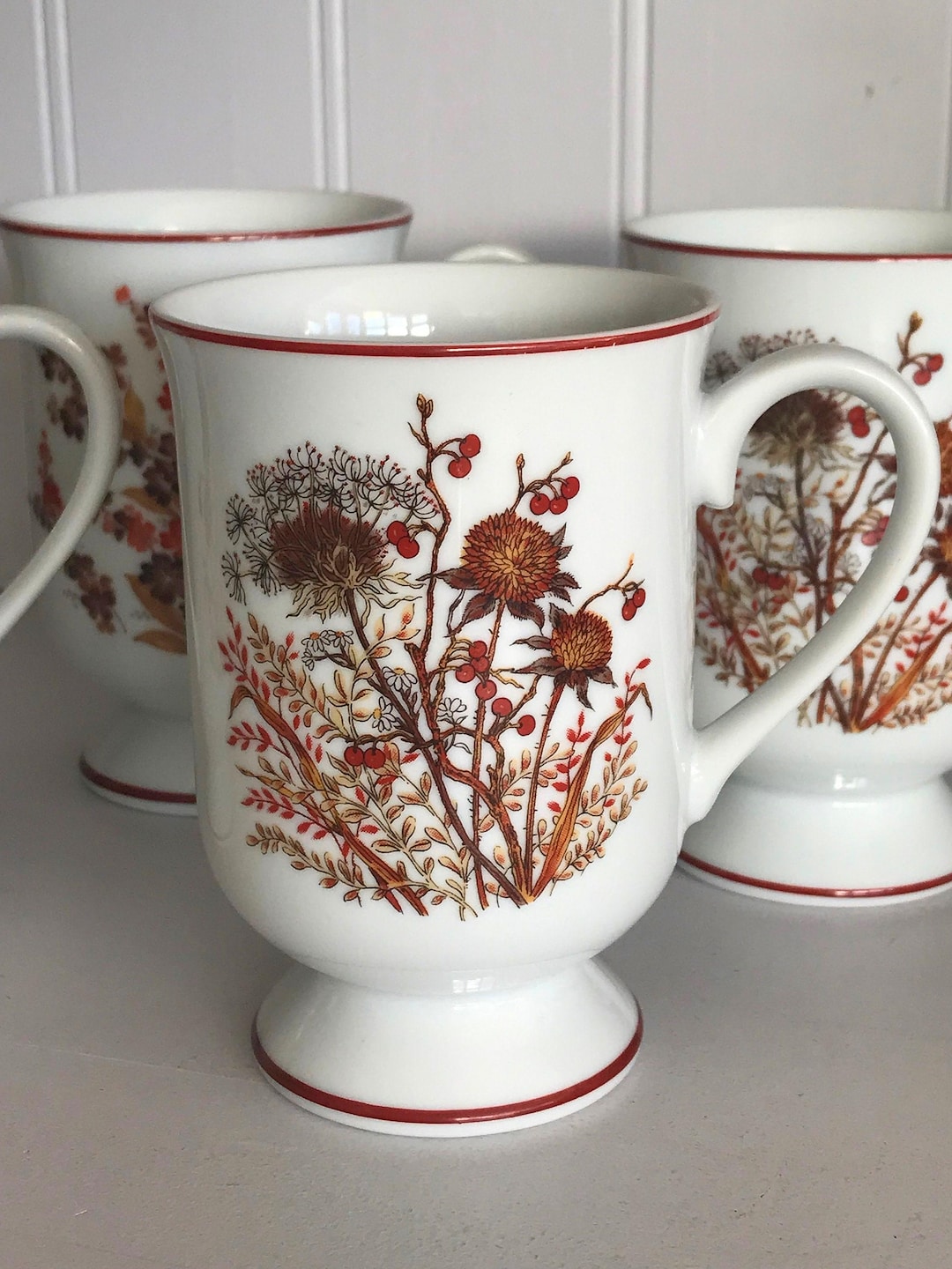 Vintage Bramble Coffee Mug: 1970s Fanci Florals Japan - Etsy