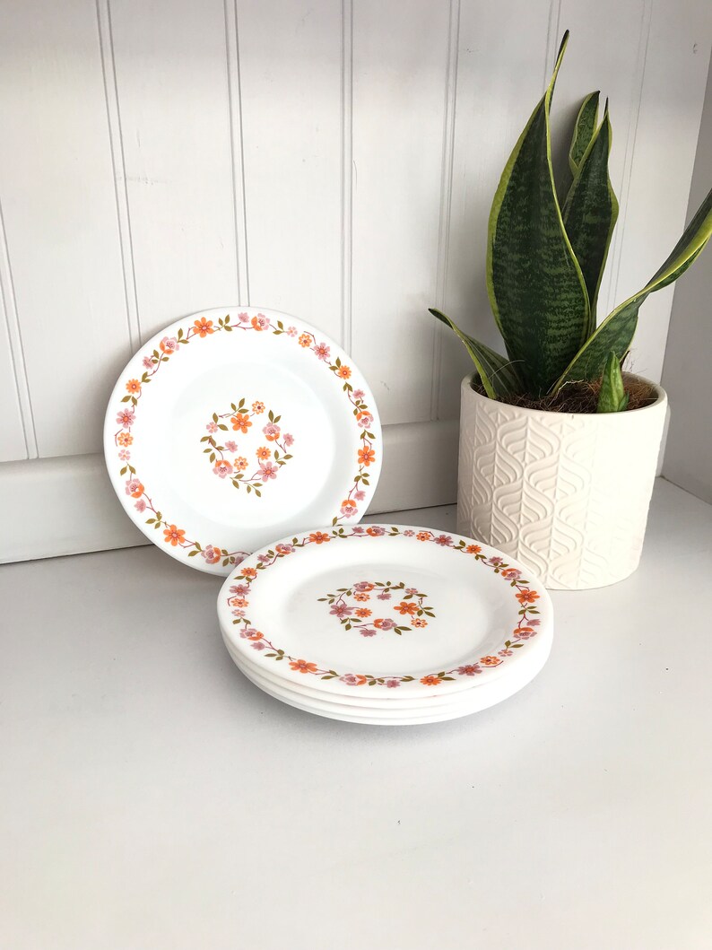 French Arcopal Scania Design Side Plates - Etsy