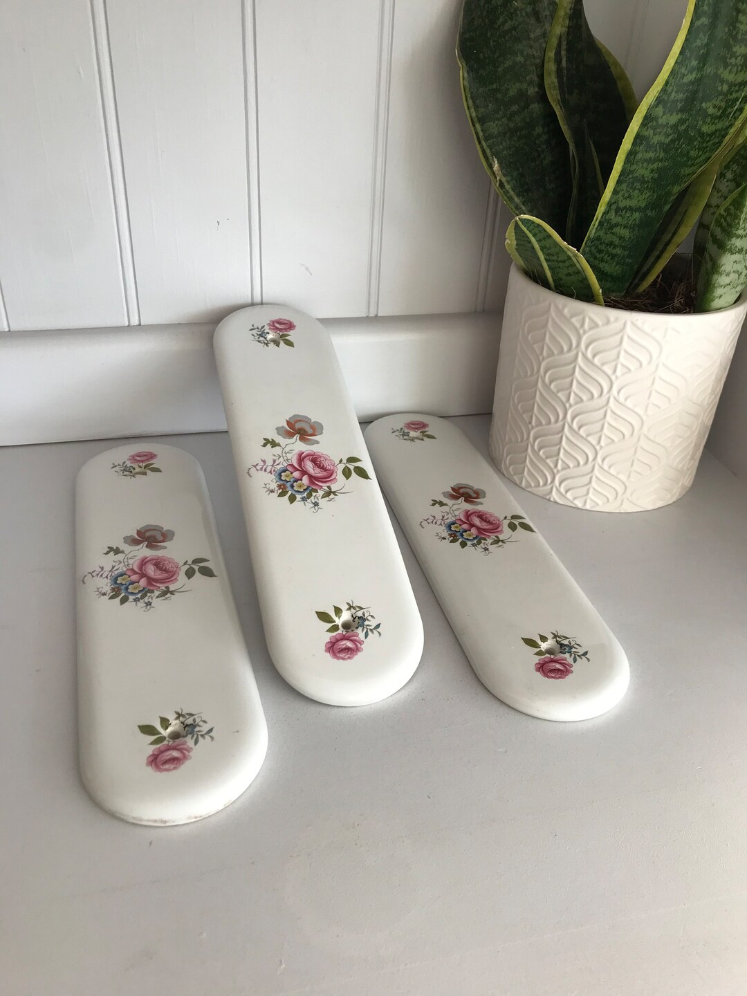 Vintage Porcelain Push Door Plates - Etsy