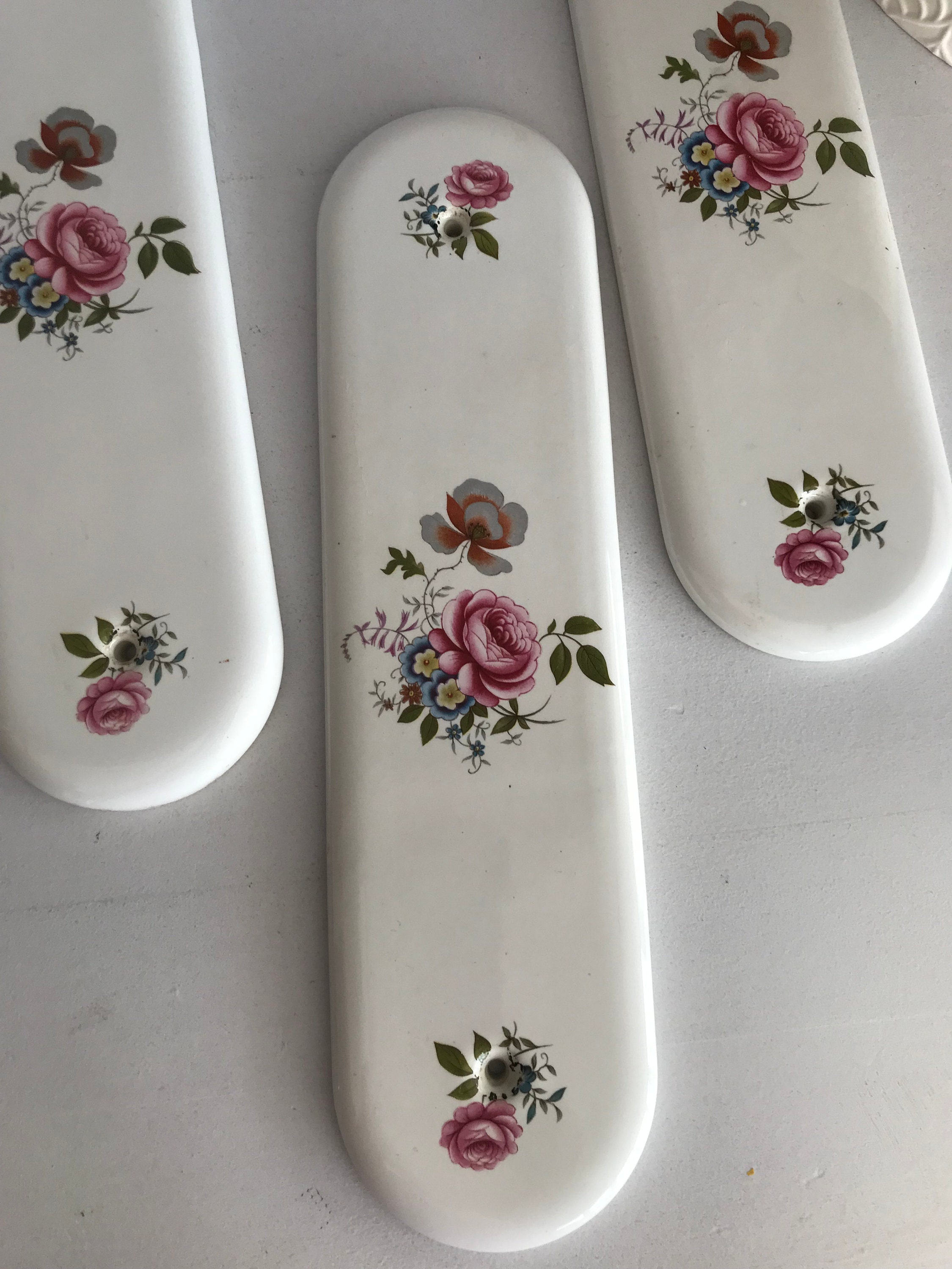 Vintage Porcelain Push Door Plates - Etsy