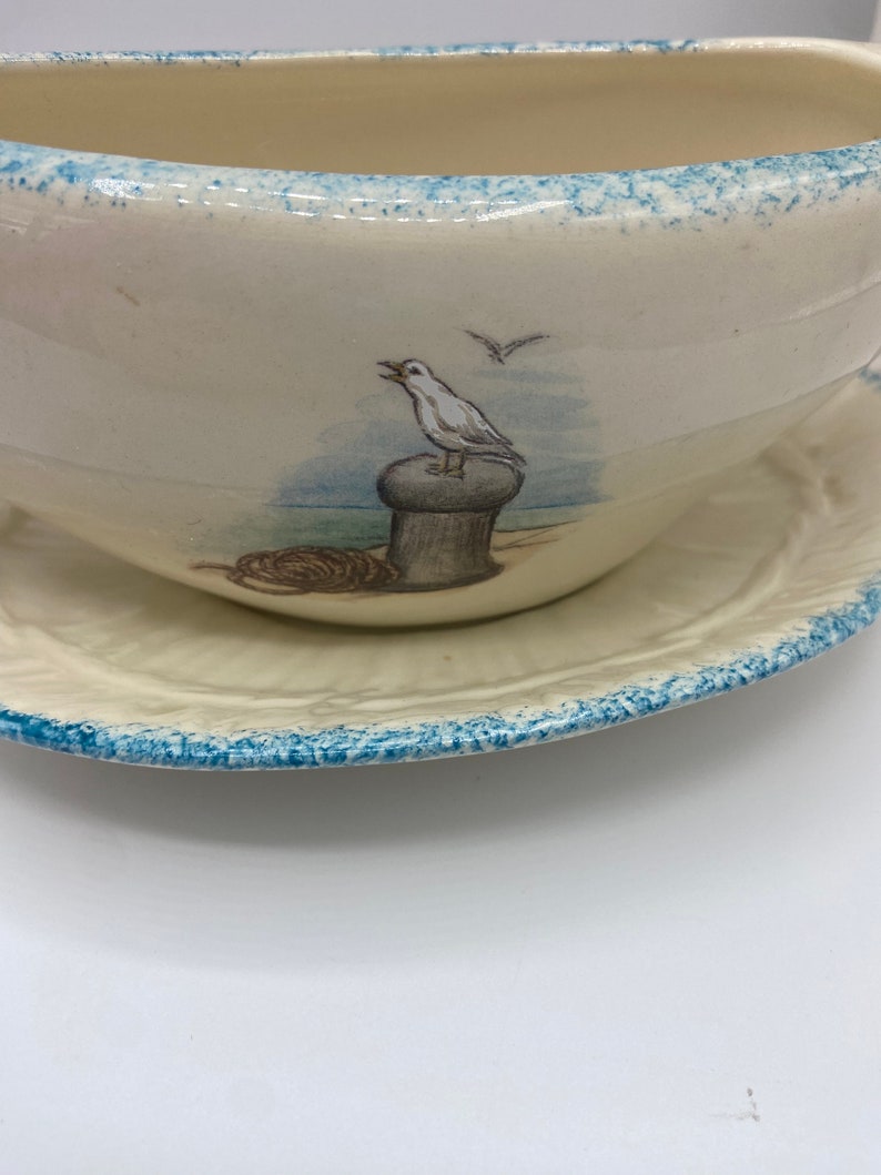 Devonshire Pottery Gravy/sauce Boat and Plate - Etsy