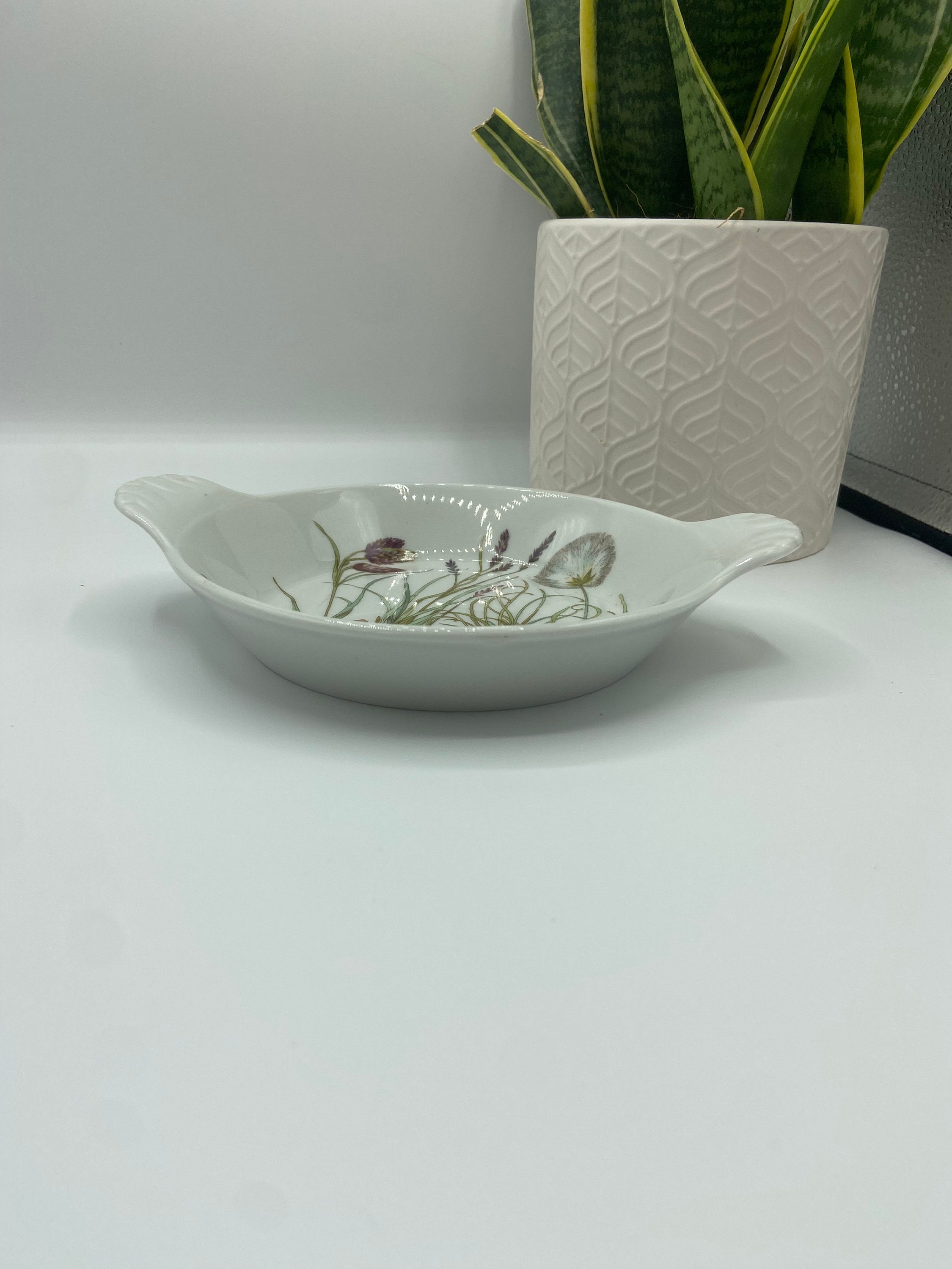 French Pillivuyt molling Botanical Gratin Dish - Etsy UK