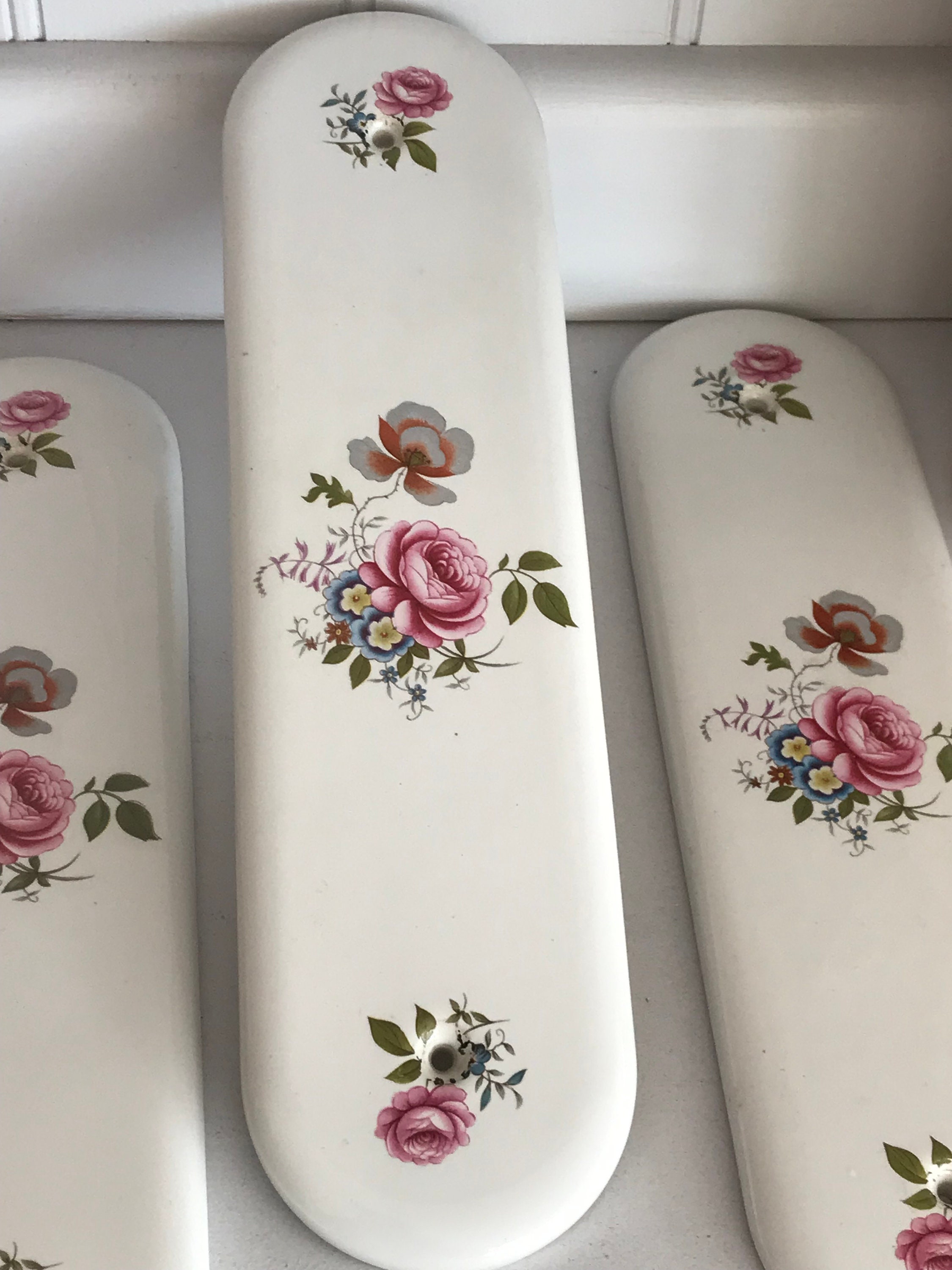 Vintage Porcelain Push Door Plates - Etsy