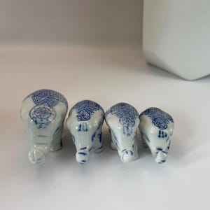 4 Chinese Porcelain Elephant Figurines. - Etsy