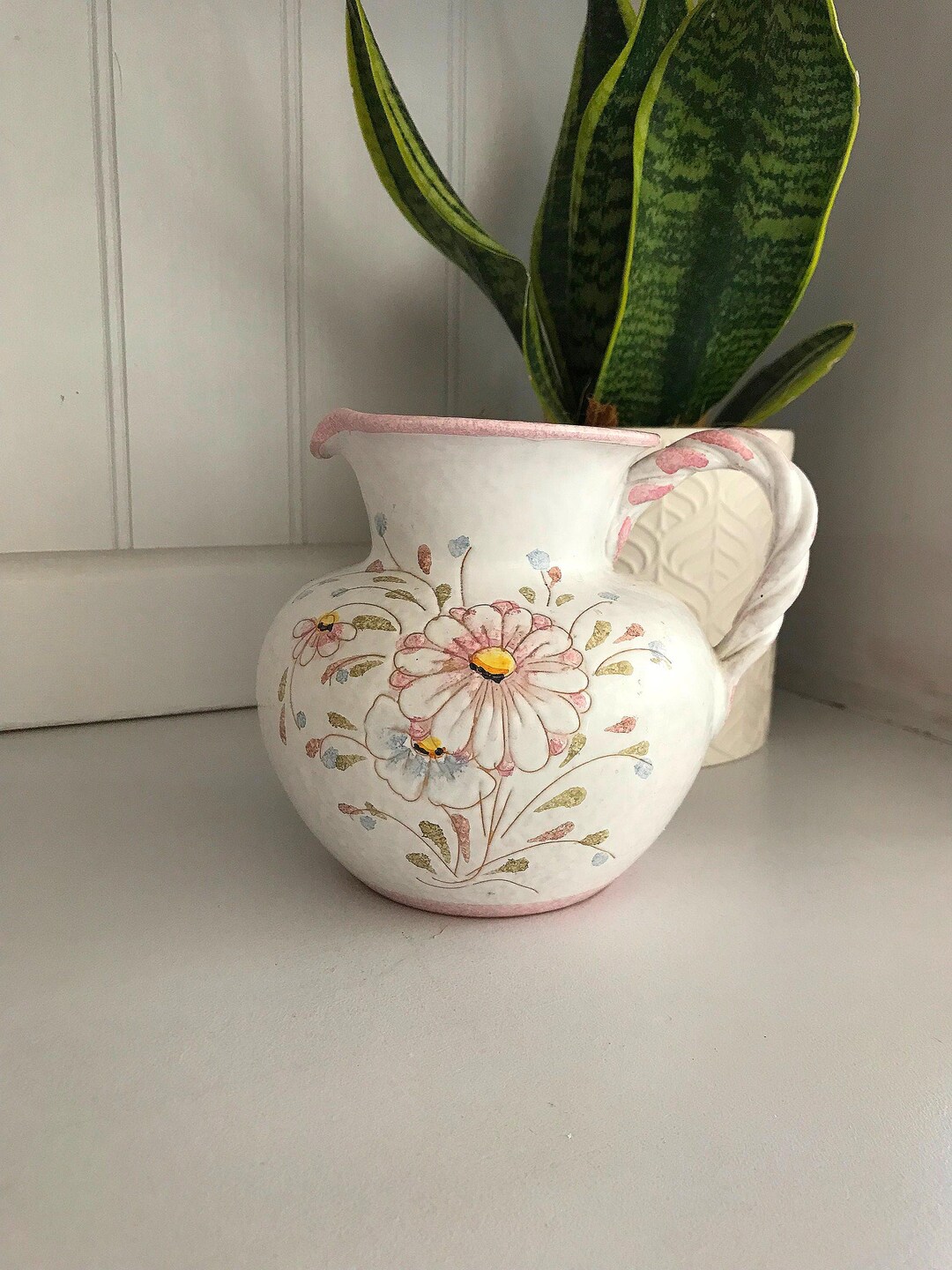 Vintage Ainring Keramik Pitcher: Hand-painted Austrian Pottery Jug - Etsy