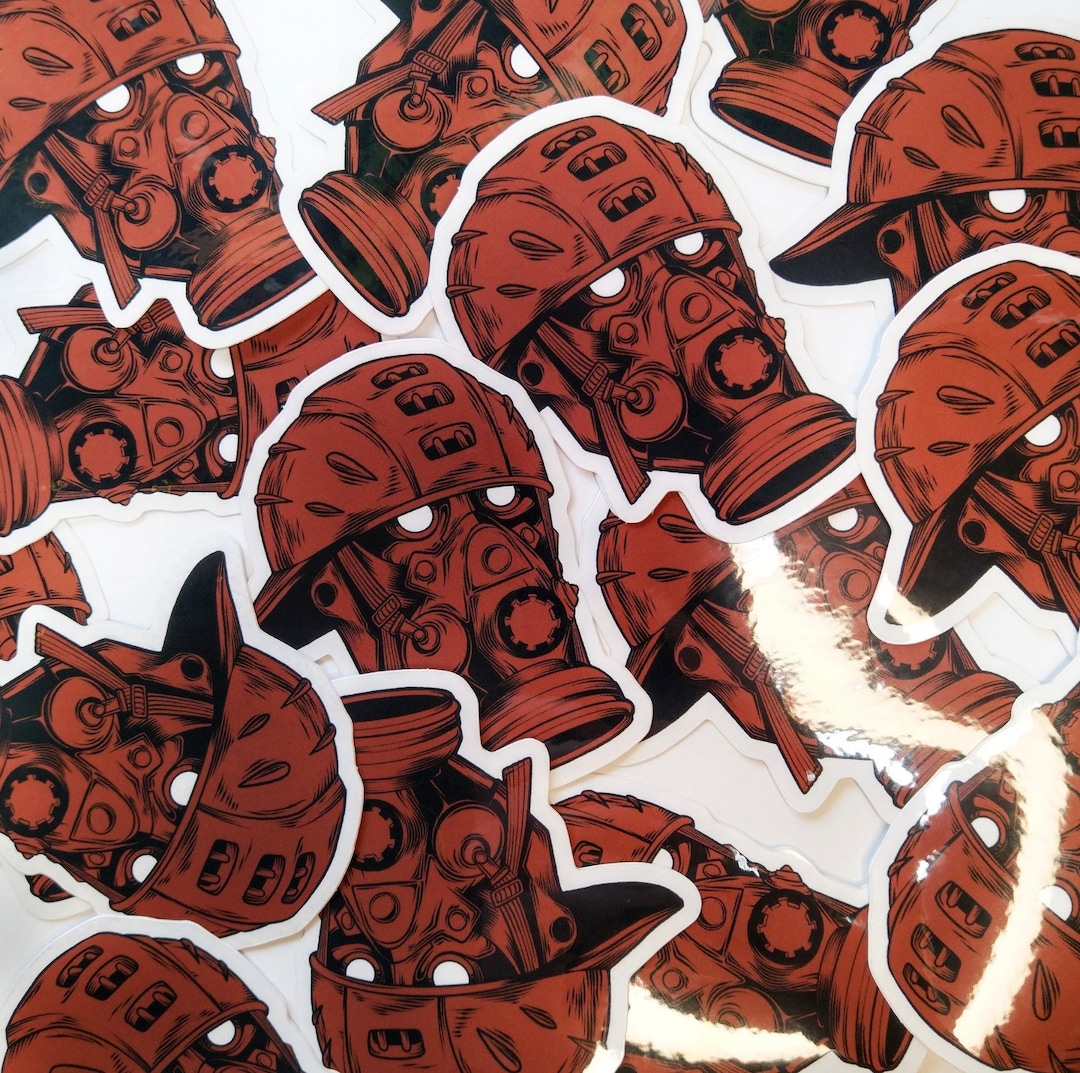 Aikawa Dorohedoro Gas Mask Vinyl Stickers - Etsy