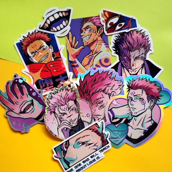 Sukuna Sticker Manga - Etsy UK