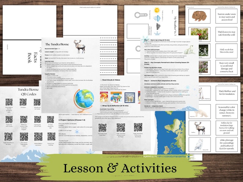 Tundra Biome Mini Unit Study, Earth Biomes, Elementary Science ...