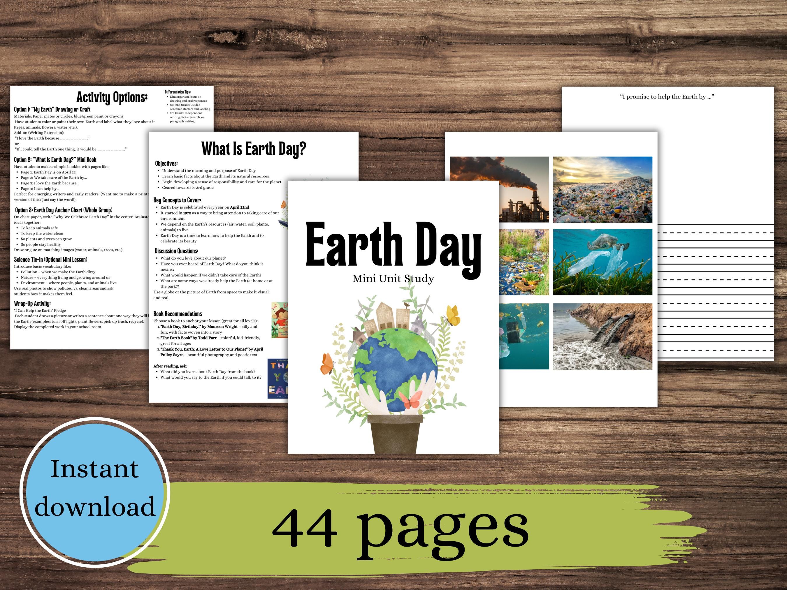 Earth Day Unit Study | K-3 Homeschool Science and Nature Activities ...