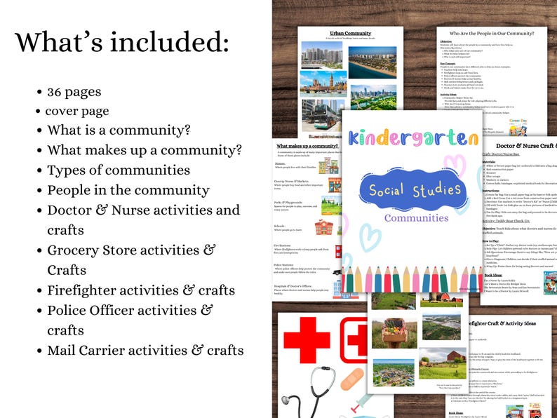 Community Helpers Unit Study | Kindergarten Unit Study | Homeschool ...
