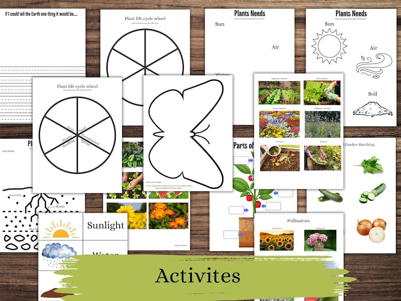 Gardening Unit Study: Plant Life Cycle, Homeschool Science (digital ...