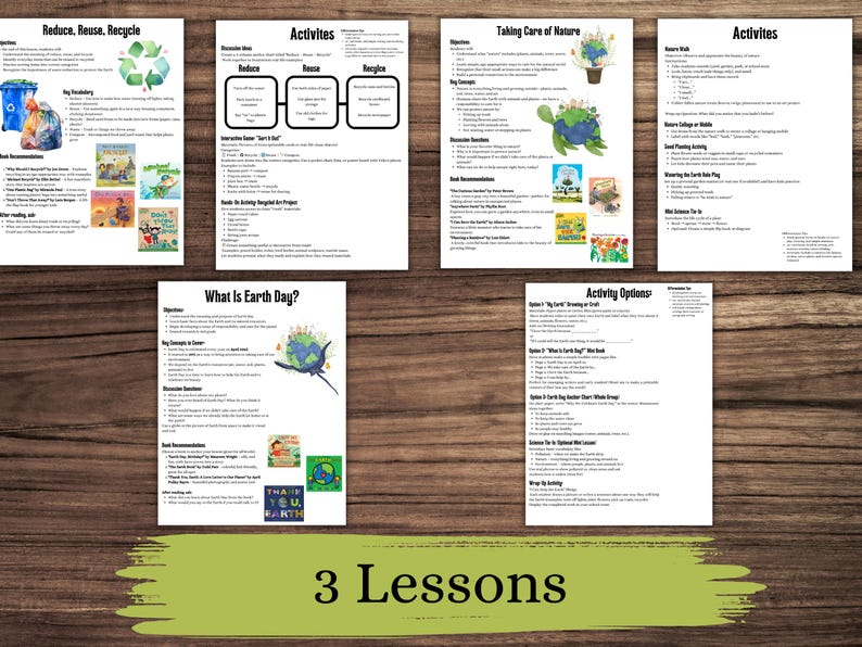 Earth Day Unit Study: K-3 Homeschool Science & Nature (digital PDF) - Etsy