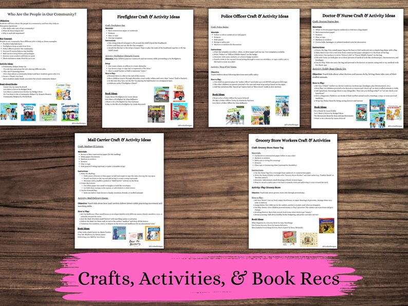 Community Helpers Unit Study | Kindergarten Unit Study | Homeschool ...