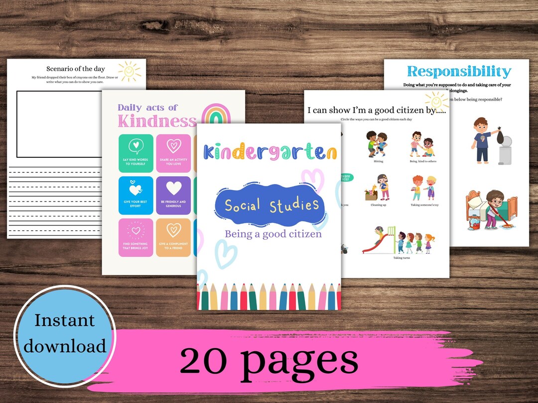 Good Citizen Unit Study | Kindergarten Social Studies | Homeschool ...