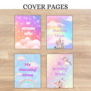 Unicorn Morning Menu | Preschool & Kindergarten | Homeschool Morning ...