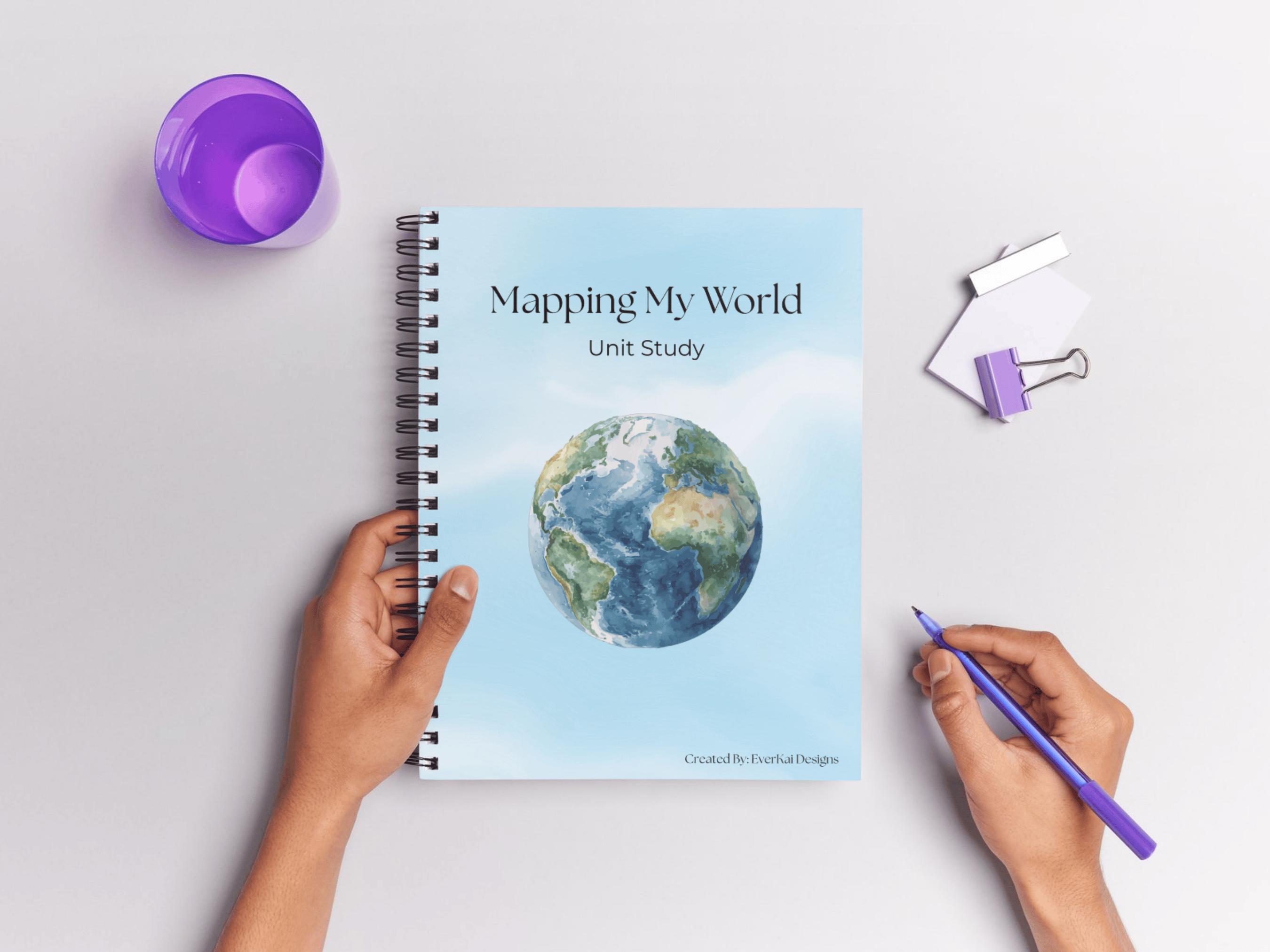 Mapping My World Geography Unit Study | Continents, Oceans, Maps (PDF ...