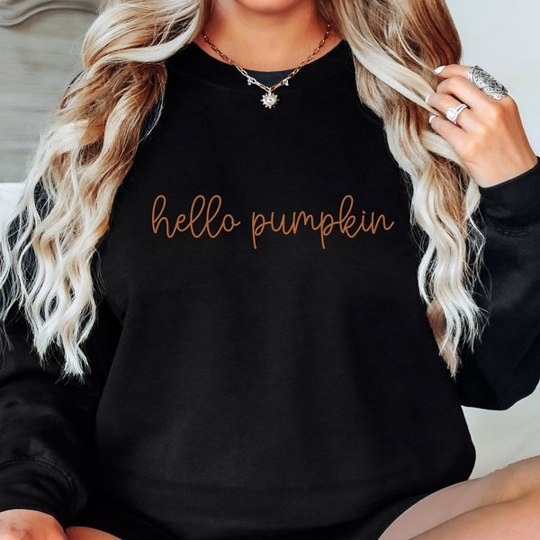 Hello Pumpkin Sweatshirt - Etsy
