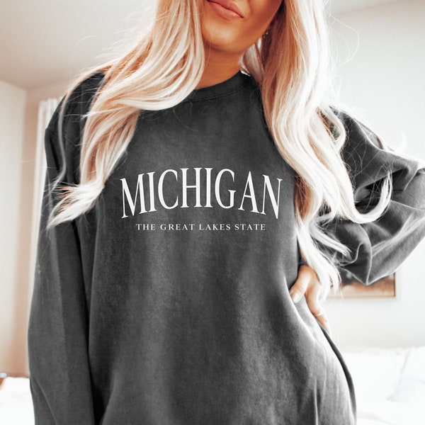 Michigan Sweatshirt - Etsy