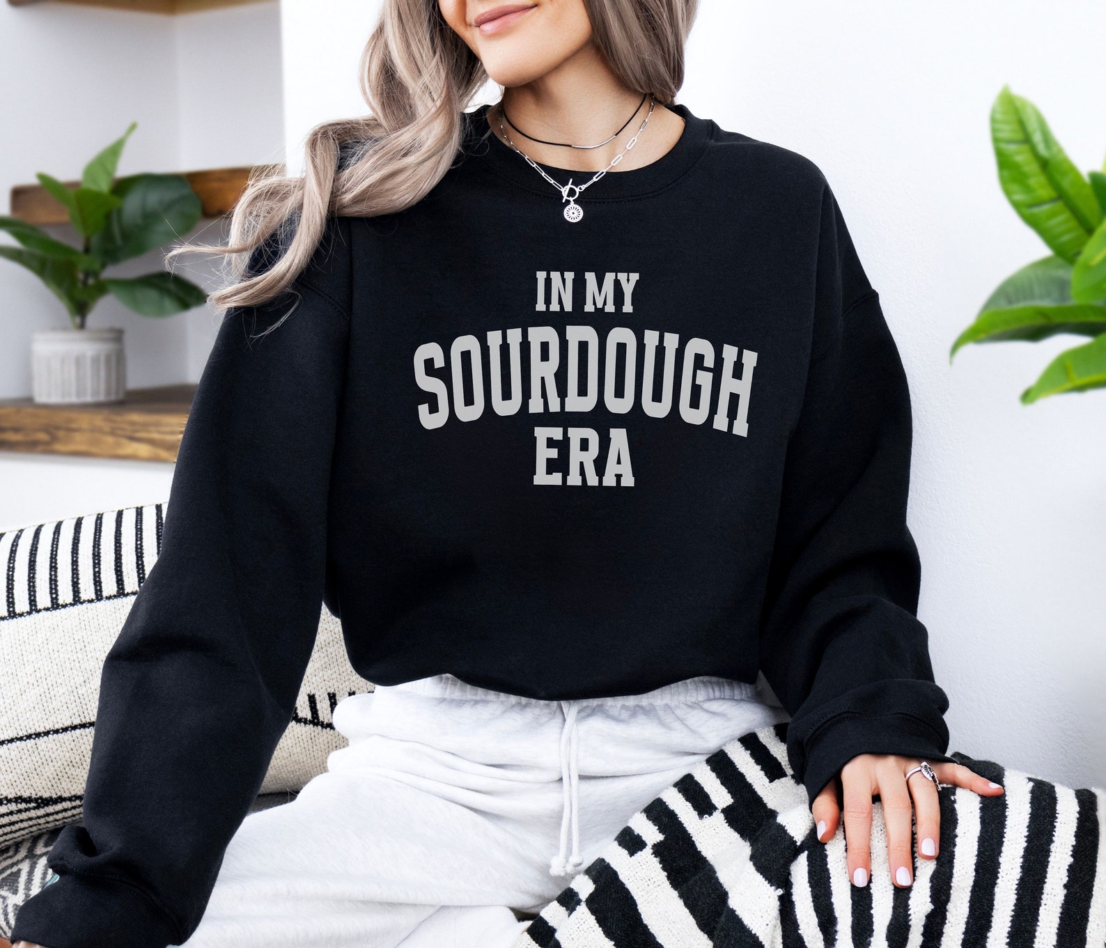 Sourdough Sweatshirt, in My Sourdough Era Sweatshirt, Funny Bread ...