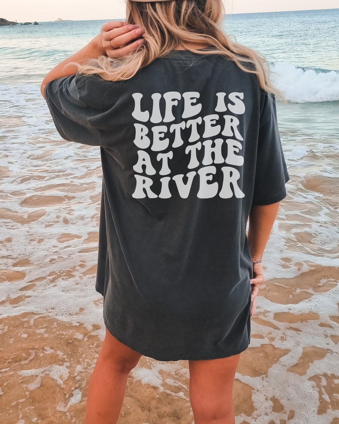 Life is Better at the River Shirt, Retro Comfort Colors River Shirt ...