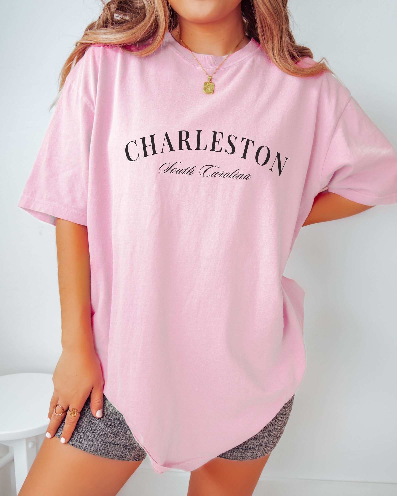Charleston Shirt, Comfort Colors Trendy Varsity T Shirt, Aesthetic ...