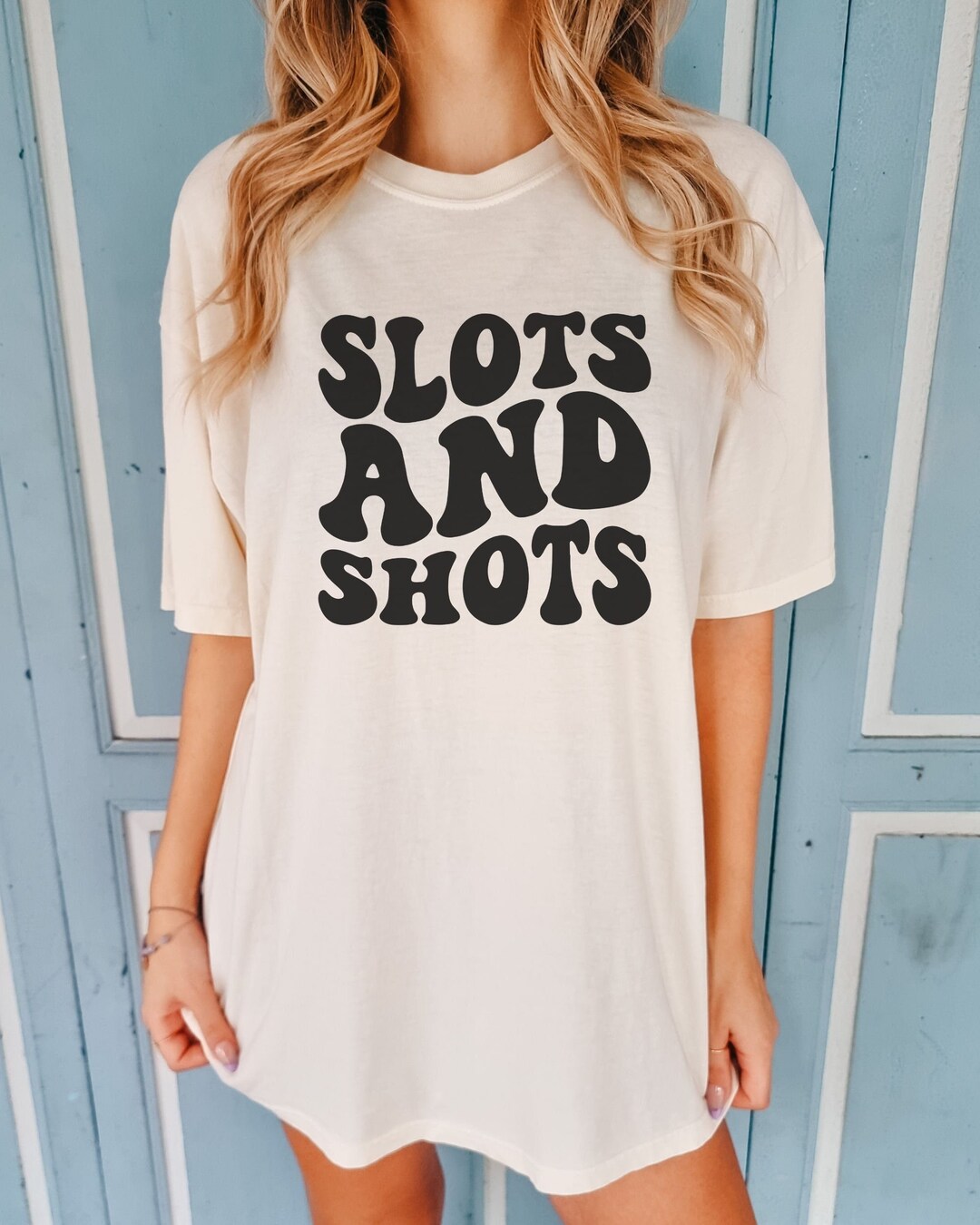 Slots and Shots Shirt, Retro Comfort Colors Vegas Bachelorette Party ...