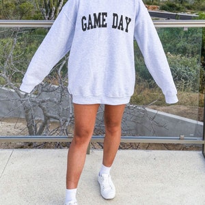 Game Day Sweatshirt, Preppy Varsity Sports Sweatshirt, Game Day Vibes ...