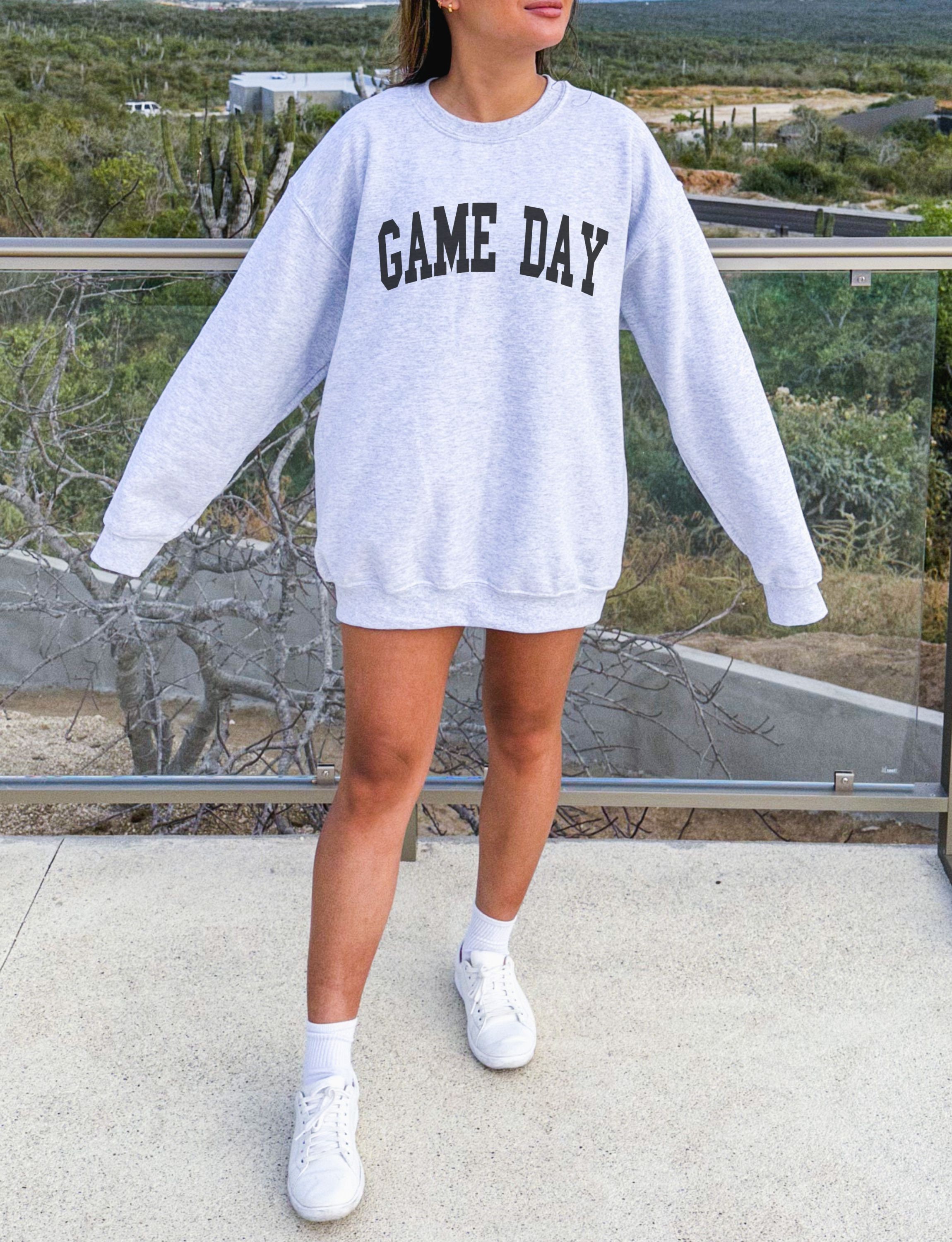 Game Day Sweatshirt, Preppy Varsity Sports Sweatshirt, Game Day Vibes ...