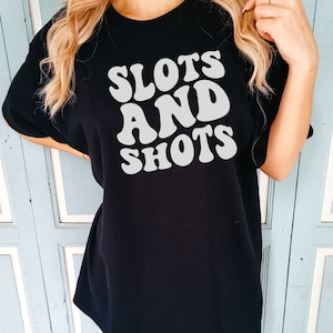 Slots and Shots Shirt, Retro Comfort Colors Vegas Bachelorette Party ...