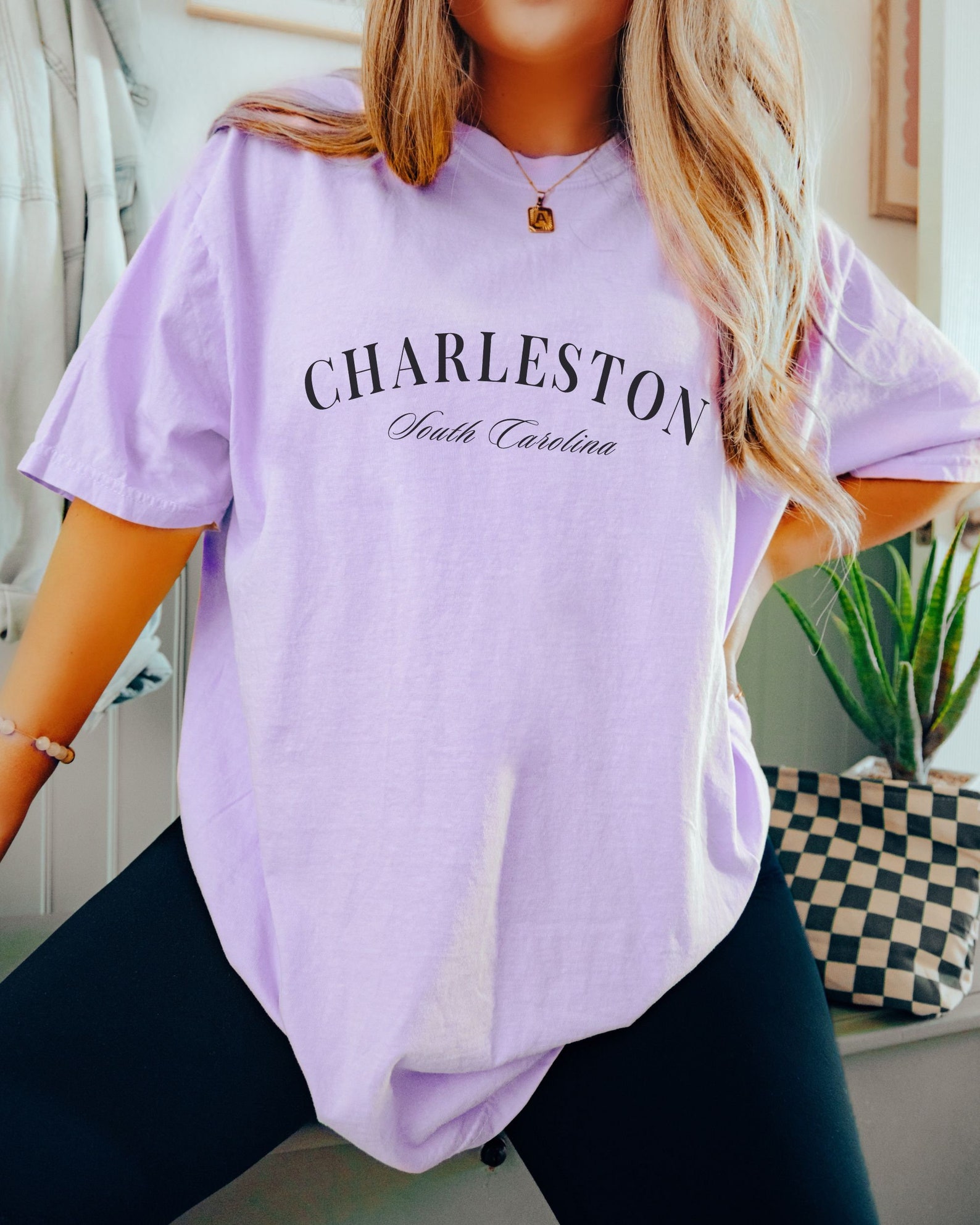 Charleston Shirt, Comfort Colors Trendy Varsity T Shirt, Aesthetic ...