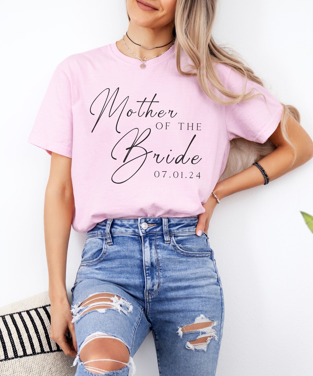 Mother of the Bride Shirt Custom Date, Personalized Mother of Bride T ...