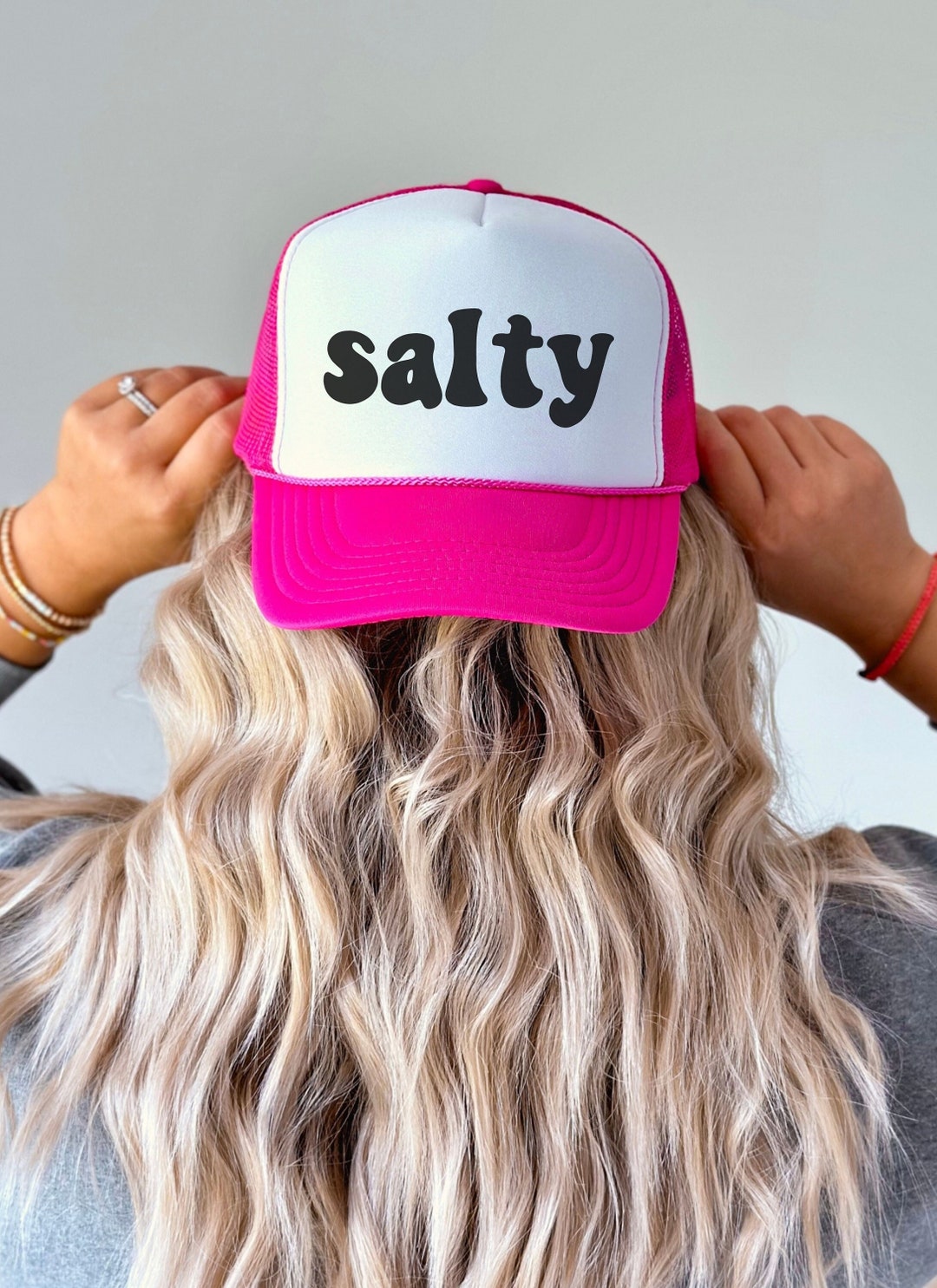 Salty Hat, Beach Hat, Trucker Hat for Women, Foam Front Trucker Hat ...