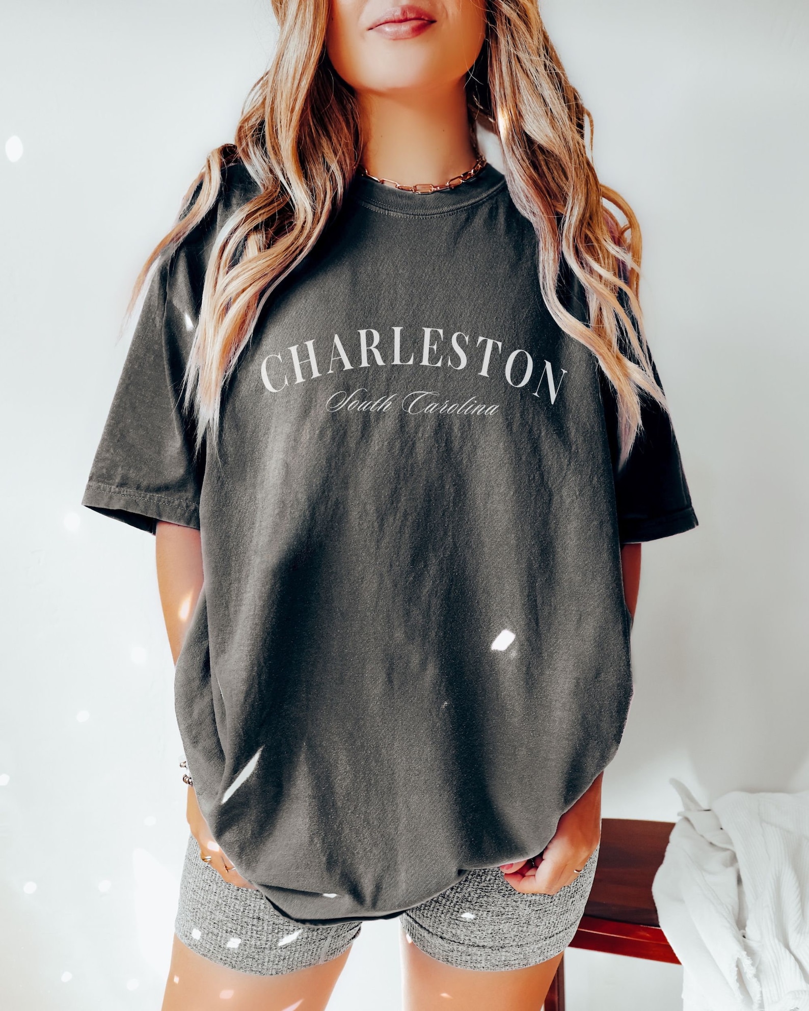 Charleston Shirt, Comfort Colors Trendy Varsity T Shirt, Aesthetic ...