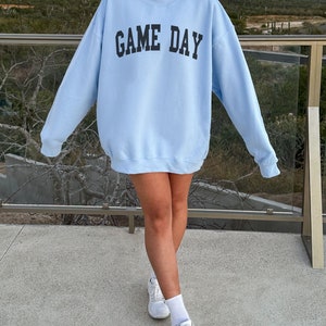 Game Day Sweatshirt, Preppy Varsity Sports Sweatshirt, Game Day Vibes ...