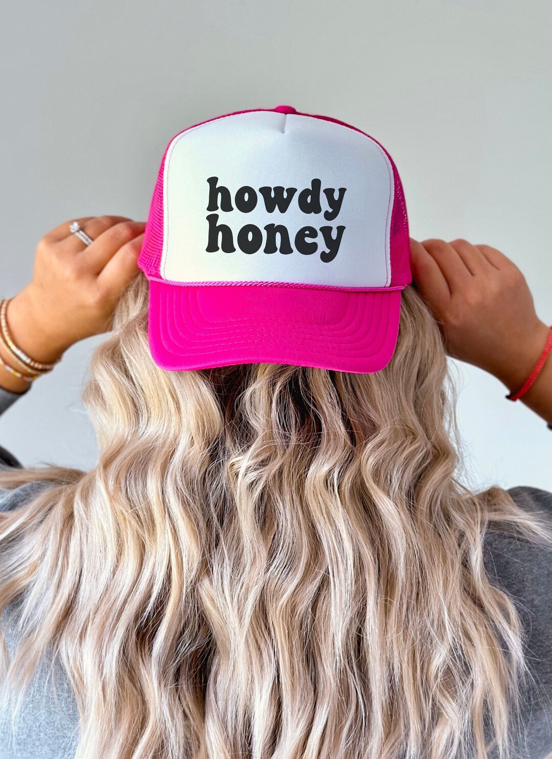 Howdy Honey Hat, Western Hat, Trucker Hat for Women, Foam Front Trucker ...
