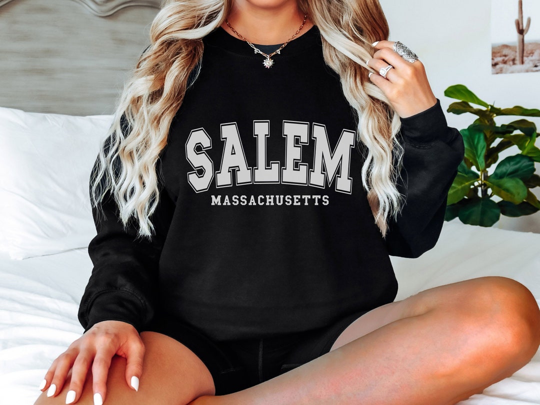 Salem Sweatshirt, Salem Massachusetts, Preppy Varsity Halloween ...