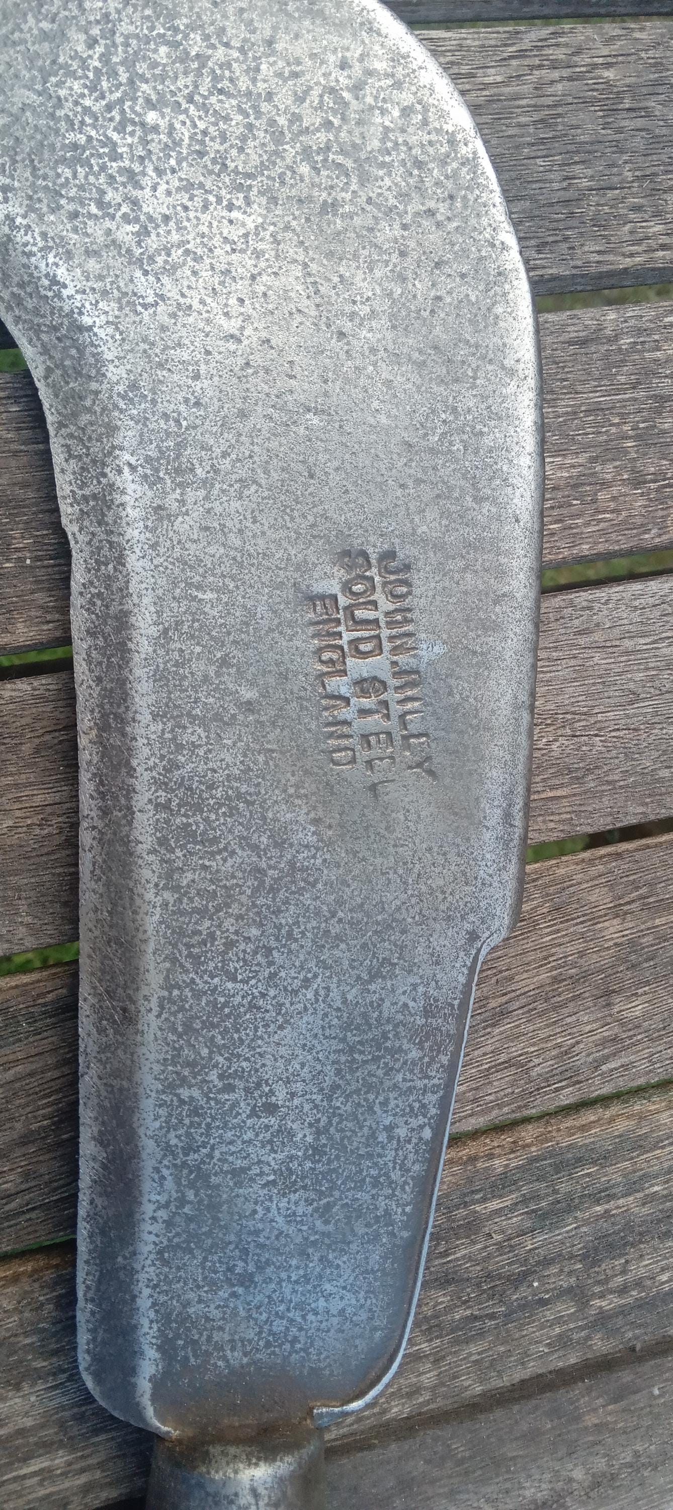 Vintage/antique John Riley Double Edged Billhook Hedge Laying Tool ...